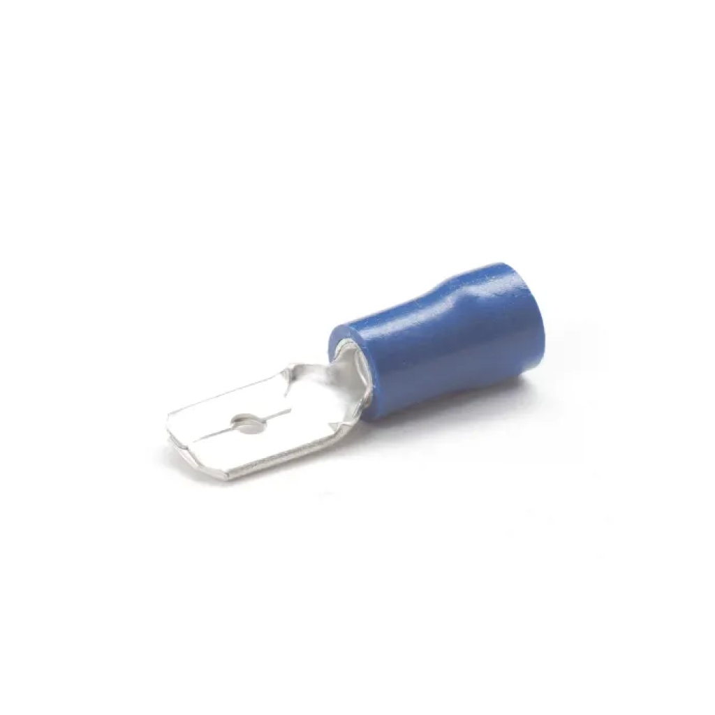 Insulated Blue Male Terminal 6.3mm | JOL Springs & Spares